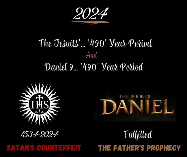 2024: The End of The Jesuits "490" Year Period & Daniel 9's "490" Year ...